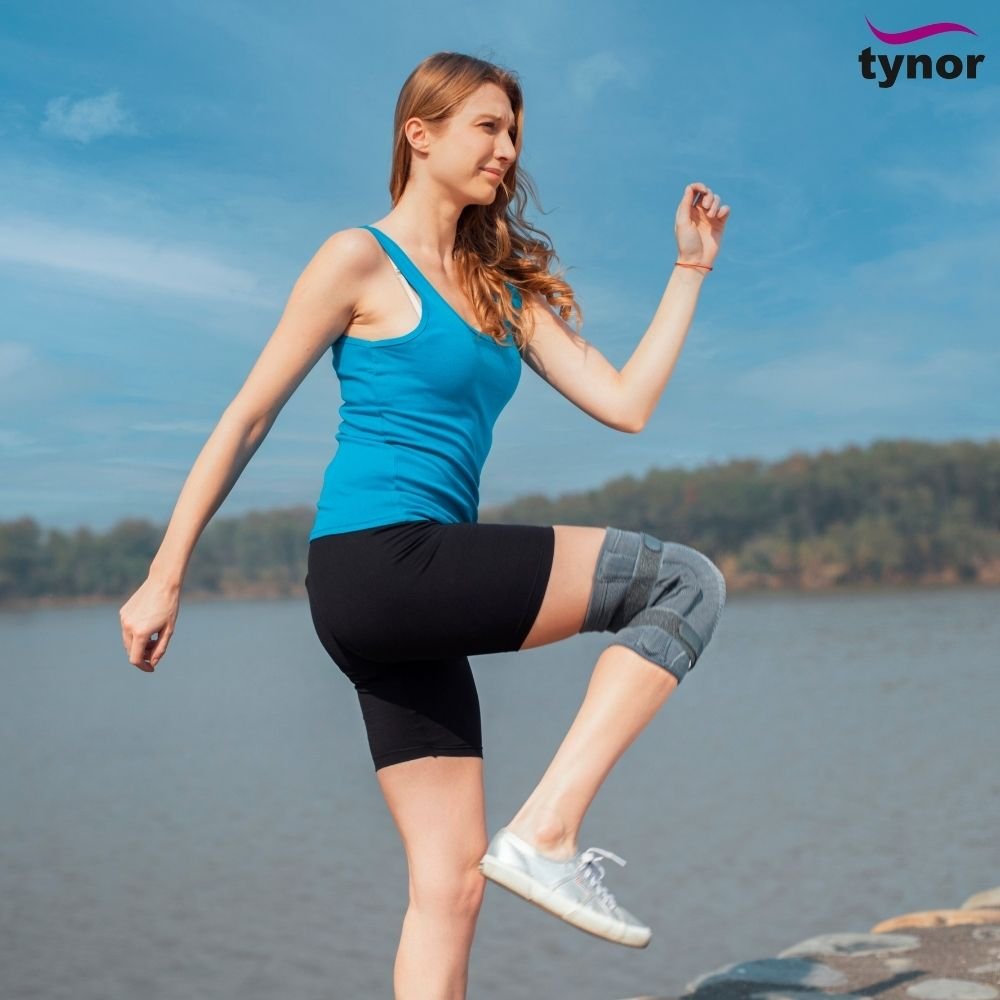 Tynor Knee Cap With Rigid Hinge, Grey, 1 Unit - FitMax