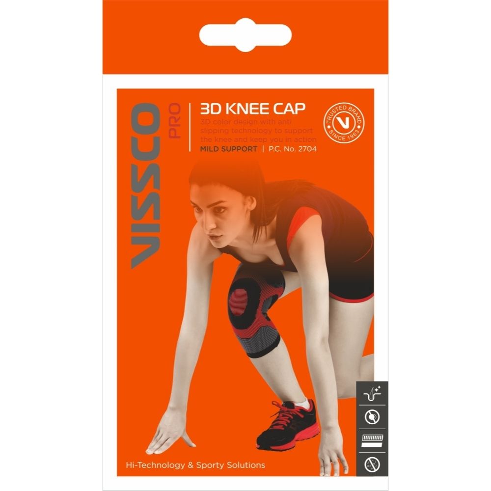 Vissco 3d Knee Cap | Knee Support for Pain Relief, Knee Injury - FitMax