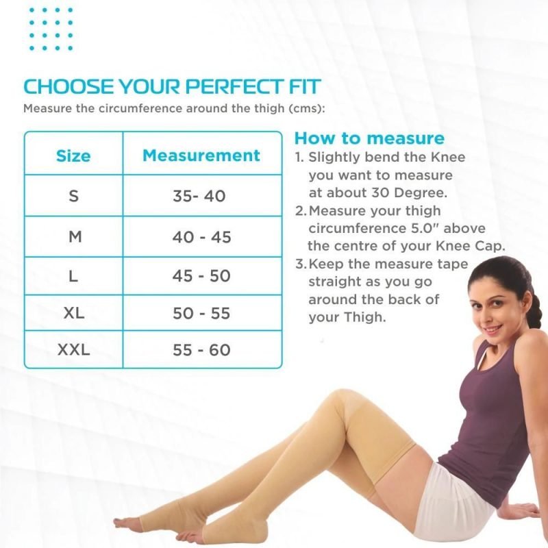 Buy Vissco Compression Stocking Thigh length