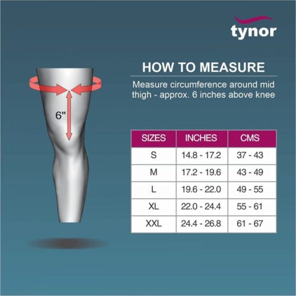 Tynor Knee Support Sportif (Neoprene), Grey, 1 Unit - FitMax